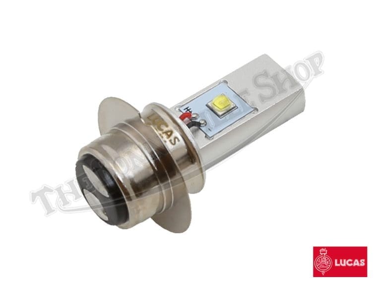 Lucas LED For Triumph Norton BSA-Dual Polarity BPF LED Headlight 6V-12V ...