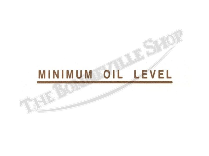 Triumph 500 650 Minimum Oil Level Tank Waterslide Decal-Buy Online Or Call