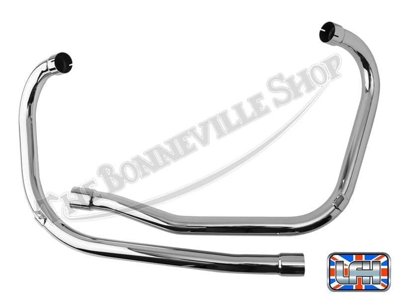 Triumph Pre-Unit Duplex Exhaust Pipe Set 1960-62 PN# 70-3632