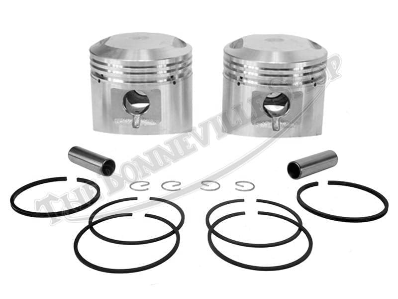 Triumph 5TA T100 500 Tiger Speedtwin 69mm Piston Set 7:1 Compression