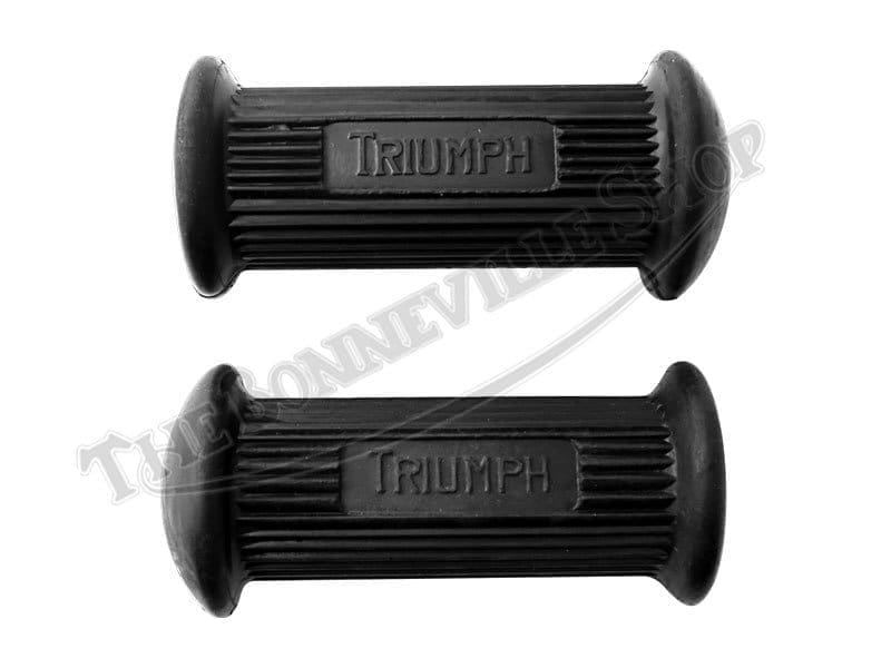 TRIUMPH 750 T140 T140D T140E BONNEVILLE FOOTREST RUBBER SET 1979 ON PN ...