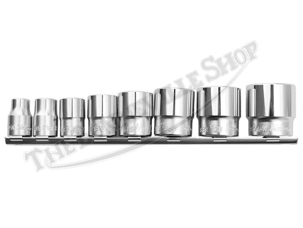 Triumph Norton BSA Whitworth 8-Piece Socket Set 12-Pt 3/8" Drive-Buy ...