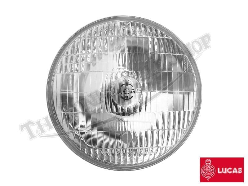 7-inch Headlight Glass Beam With Pilot Light Hole 516812