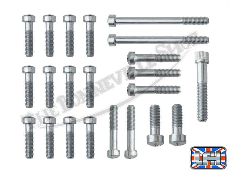 Triumph 650 6T TR6 T120 Engine Cover Screw Set BSF 1963-1968 PN# TBS-8200