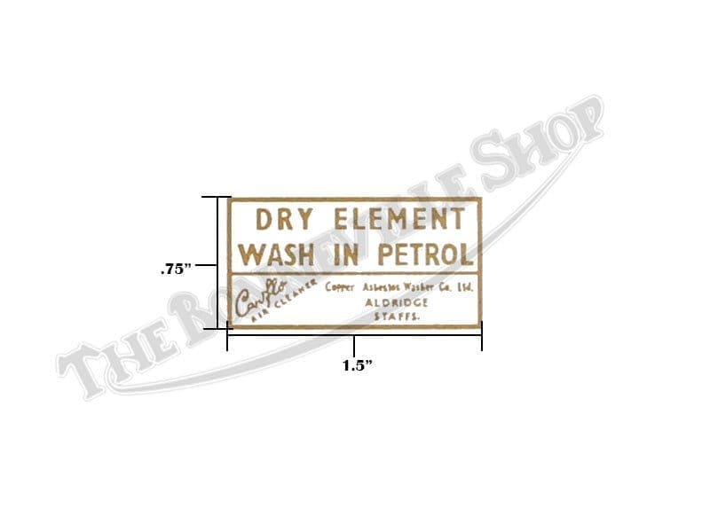 Triumph Air Cleaner Vinyl Decal 1967-1970-Buy Online Or Call