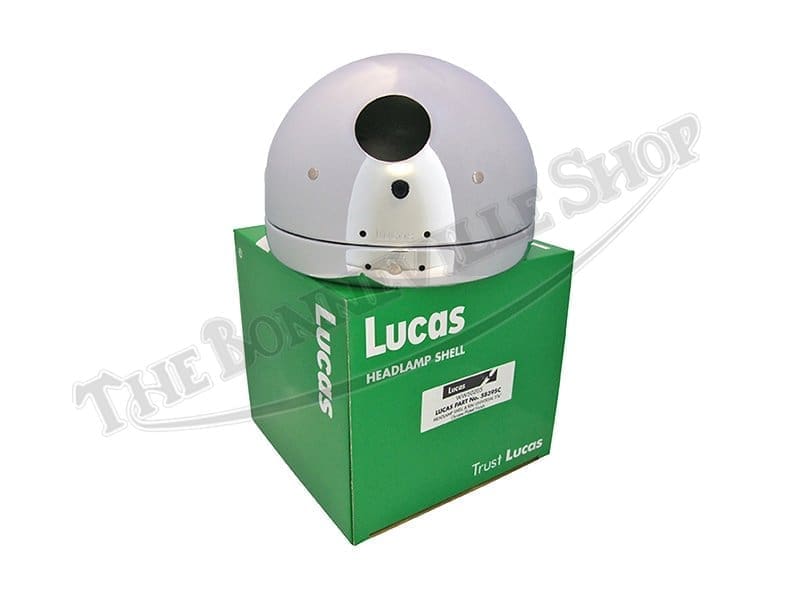 Genuine Lucas Triumph BSA 5-3/4" Chrome Headlight Shell With Rim-Buy ...