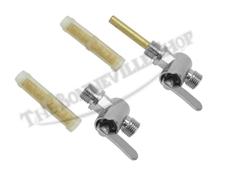 Triumph Norton 1/4" BSP Main &Reserve Fuel Valve Petcock Set PN# 82 ...