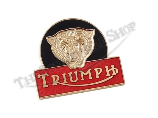 Triumph Tiger Logo Enamel Badge Pin Tie Tac NOS-Buy Online Or Call US