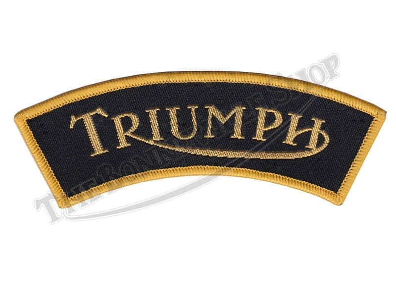 TRIUMPH MOTORCYCLES OVAL LOGO EMBROIDERED PATCH 2" X 4" BONNEVILLE ...