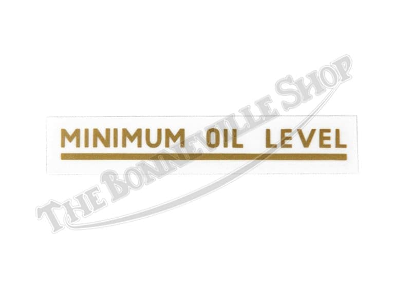 Triumph 500 650 'Minimum Oil Level' Tank Peel And Stick Decal-Buy ...