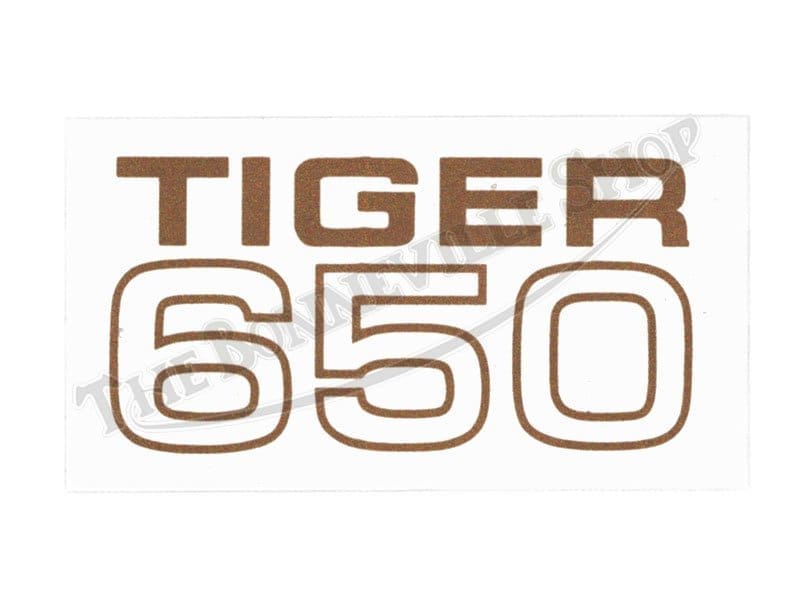 Triumph TR6 'Tiger 650' Toolbox Sidepanel Peel And Stick Decal-Buy ...