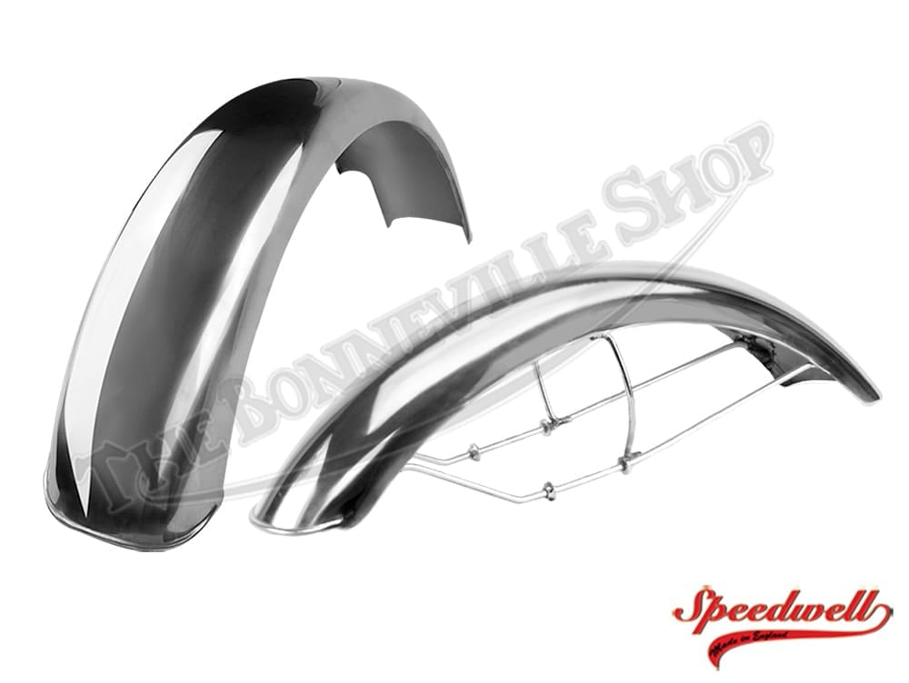 Triumph BSA Stainless Front And Rear Speedwell Mudguard Set-Buy Online ...