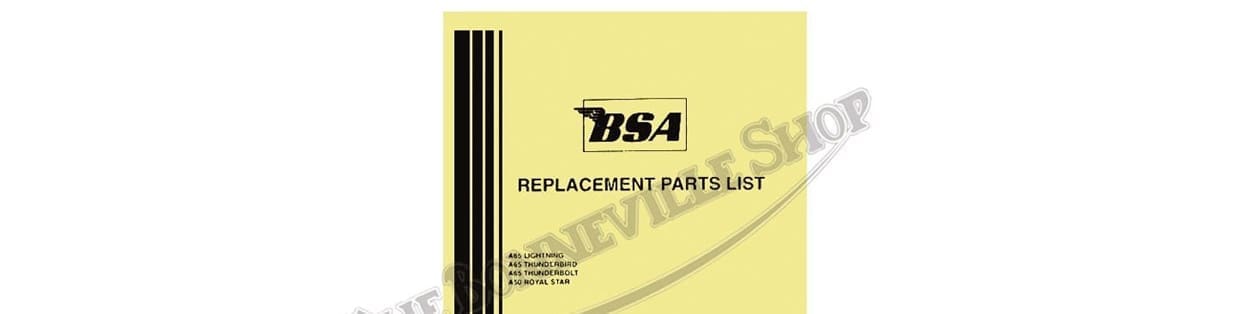 BSA Parts Books - Buy Online Or Call +1-720-570-7884
