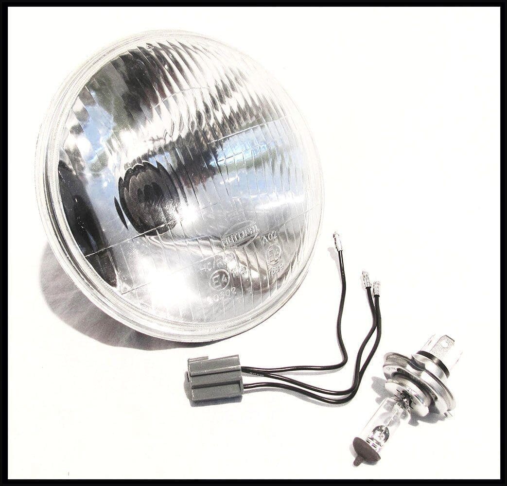 TRIUMPH NORTON BSA 7" LUCAS REPLACEMENT HALOGEN HEADLIGHT KIT PN# 516798 H