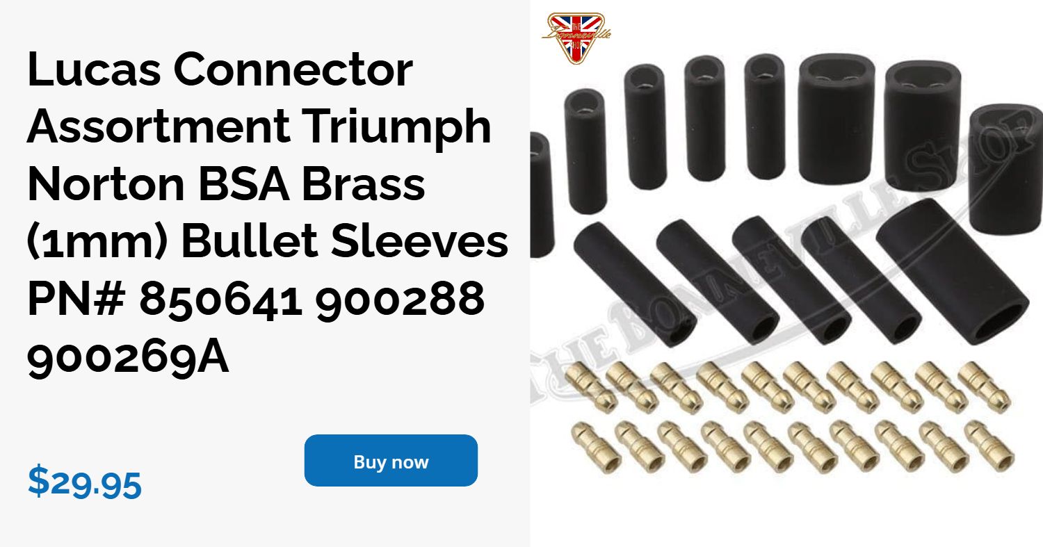 Lucas Electrical Connector Brass 1mm Bullet Sleeves-Call