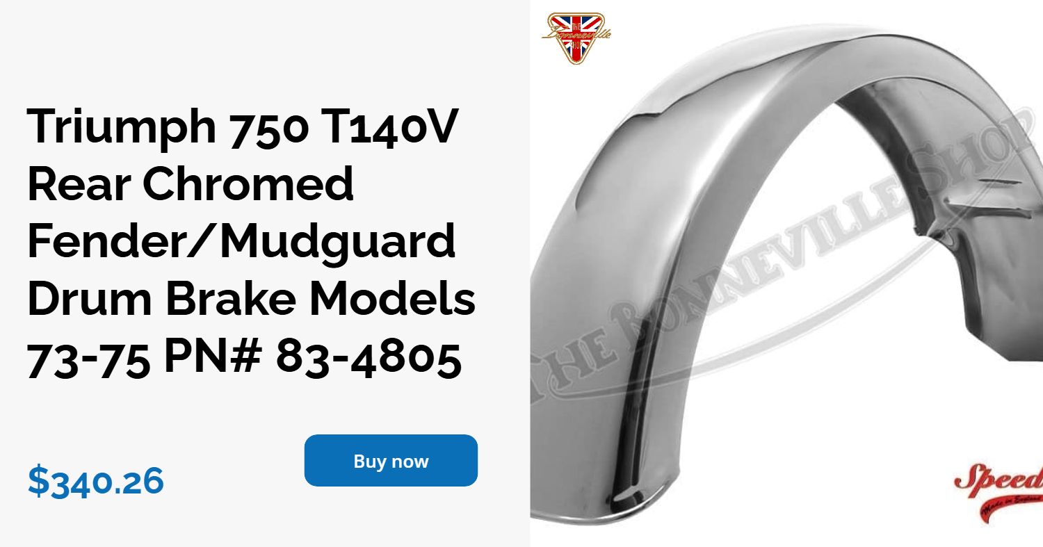 Triumph 750 T140V Rear Fender Chromed Drum Brake 83-4805