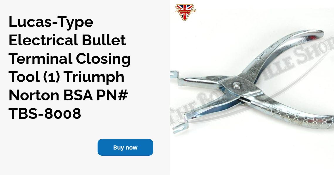Lucas-Type Electrical Bullet Terminal Closing Tool 720-570-7884