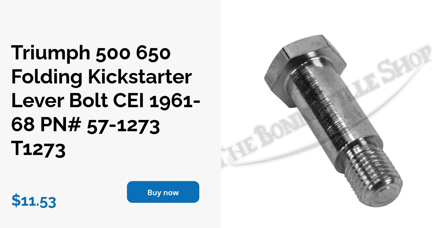 1961-1968 Triumph CEI Kickstarter Bolt 57-1273 T1273