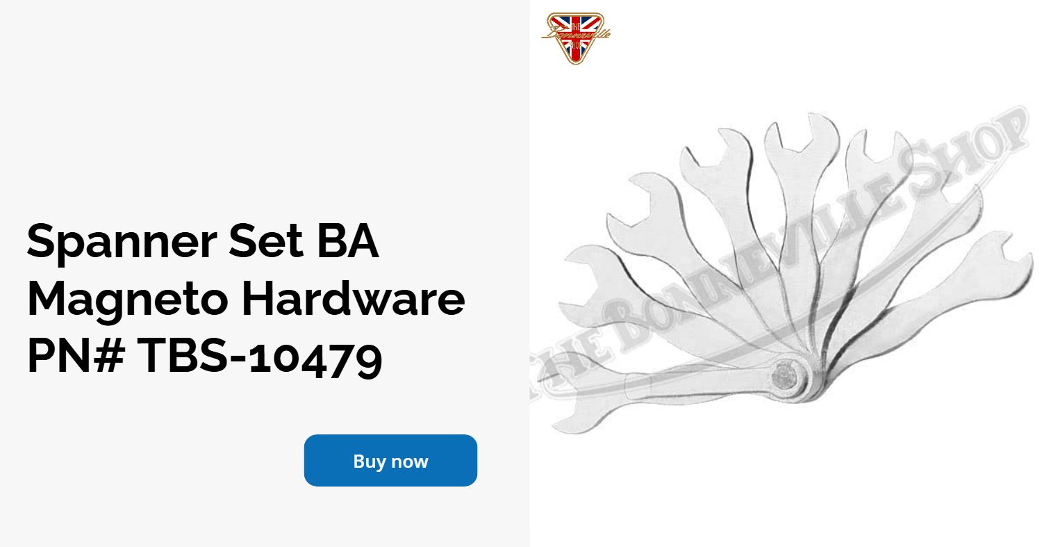 Spanner Set BA Magneto Hardware - Buy Online Or Call
