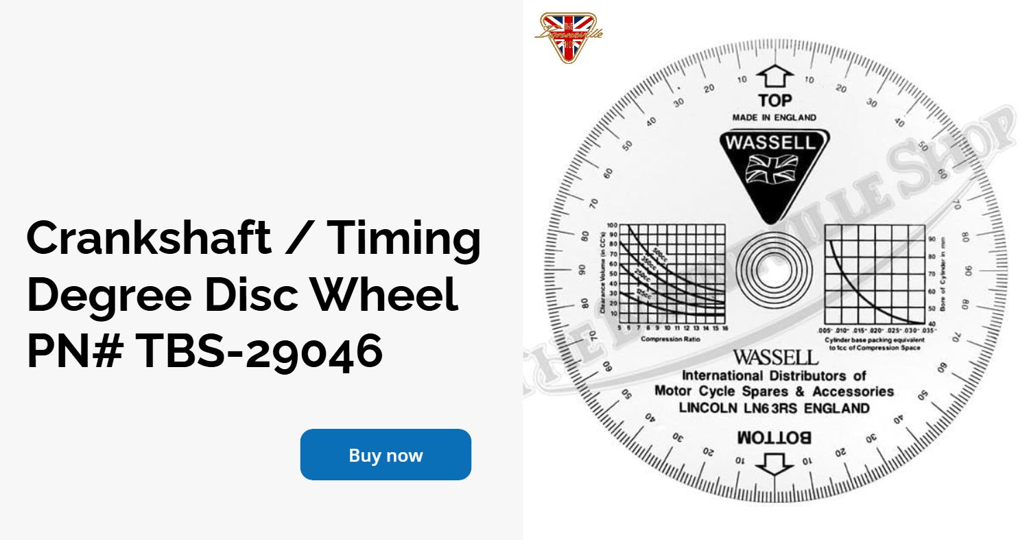 Essential Crankshaft Timing Degree Disc Wheel Tool
