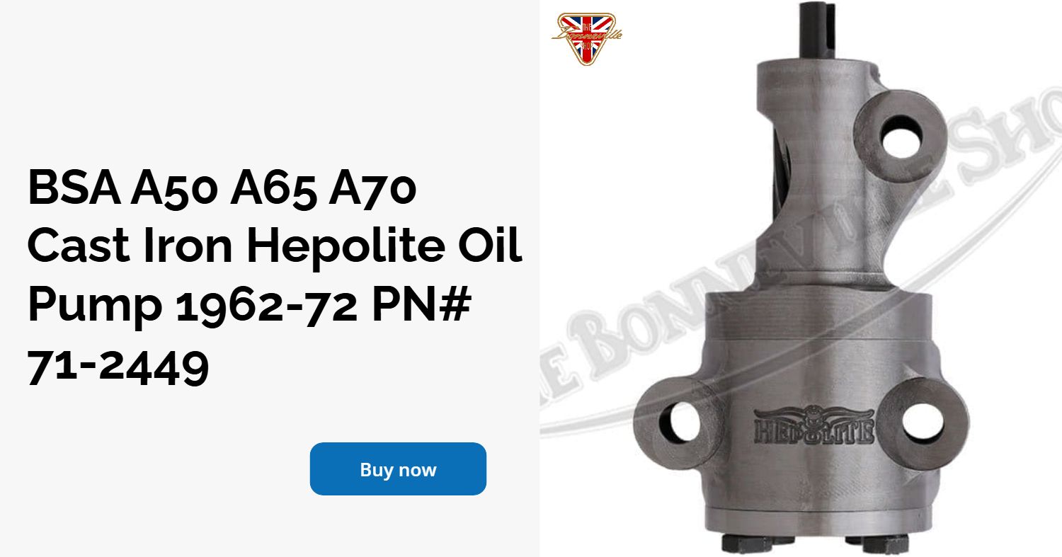 1962-72 BSA Cast Iron Hepolite Oil Pump 71-2449