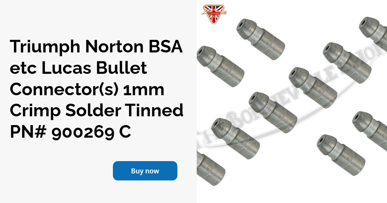 Bullet connectors! Is it worth it still? | Triumph Rat Motorcycle Forums