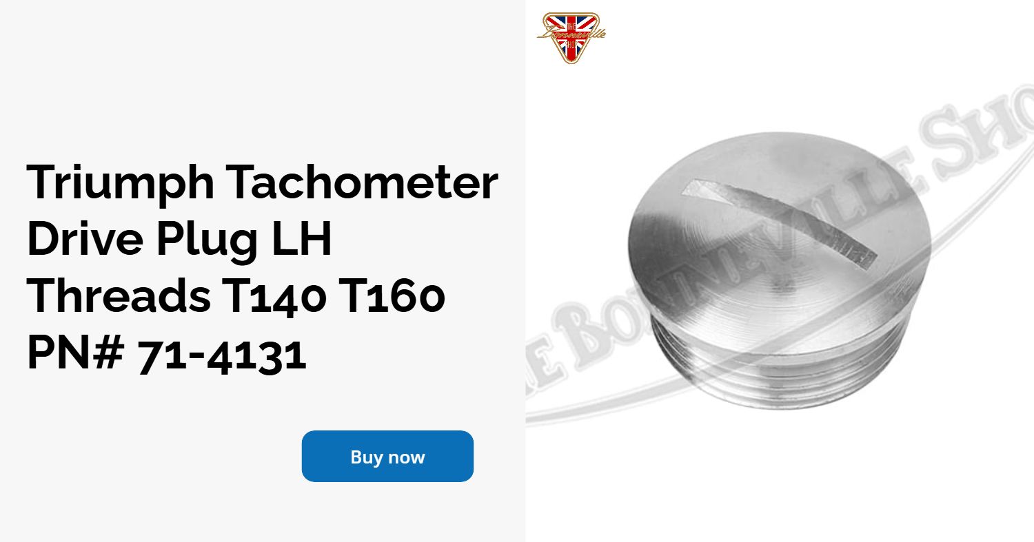 Triumph Tachometer Drive Plug LH Threads T140 T160 PN# 71-4131 - Buy ...