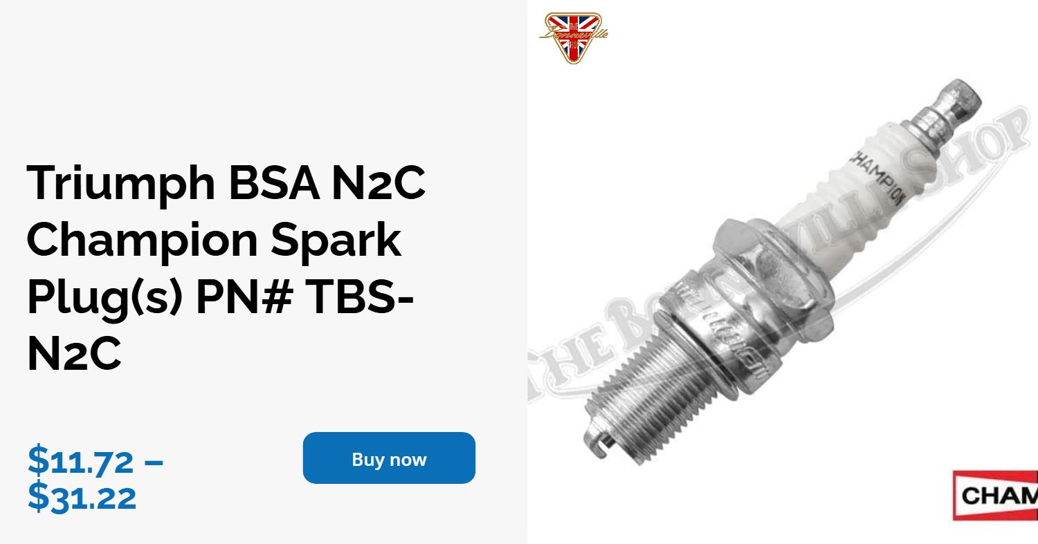 Triumph BSA Champion N2C Spark Plug - Buy Online Or Call