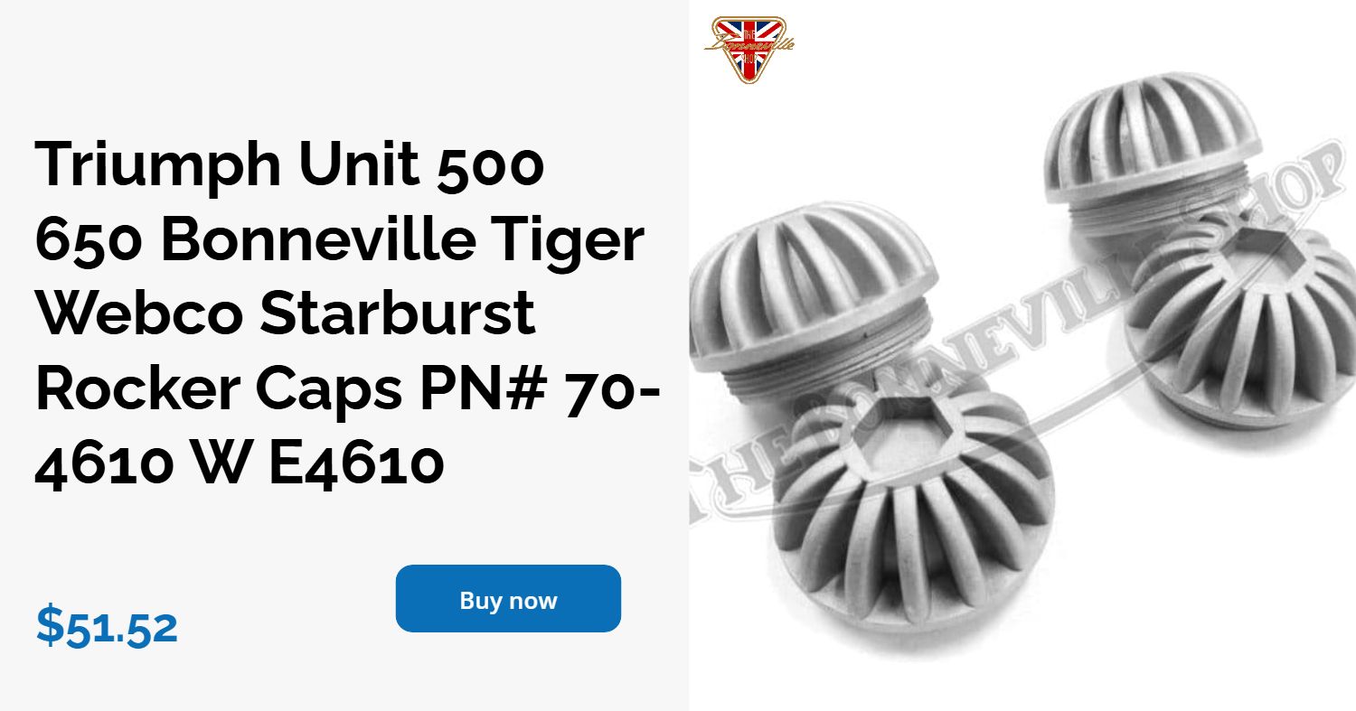 Triumph Webco Starburst Rocker Caps - Exclusive Offer