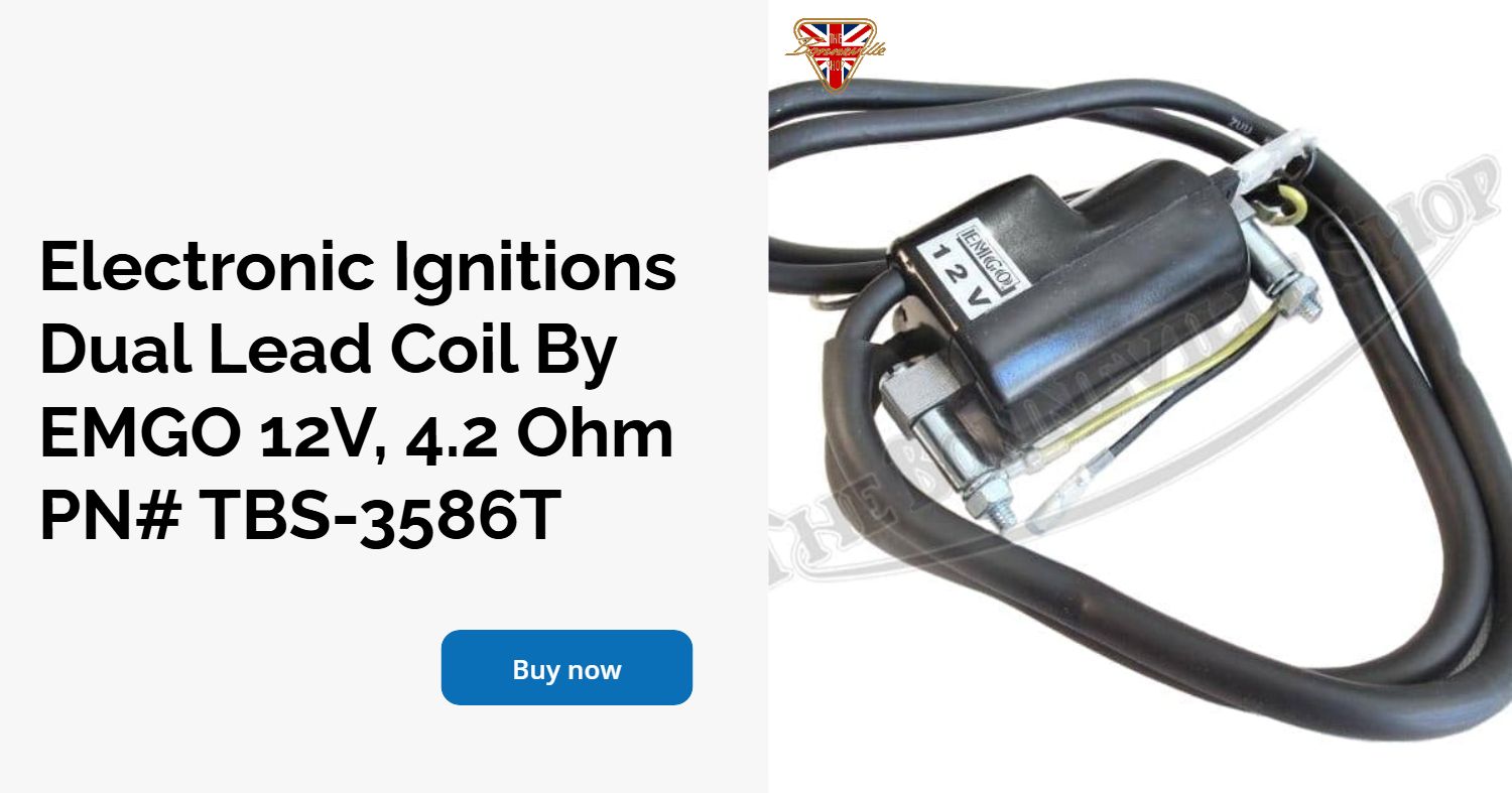 12V Electronic EMGO Ignitions Dual Lead Coil For Triumph Norton BSA