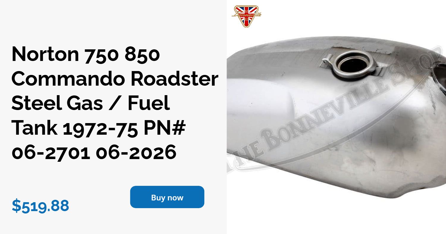 Norton Gas Tank 750 850 Steel Gas Fuel Tank 1972-75-Buy Online Or Call US