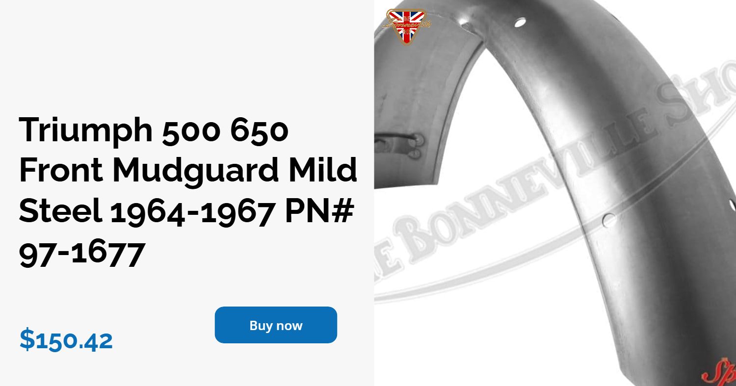 Triumph Front Mudguard Steel 97-1677 - Shop Online