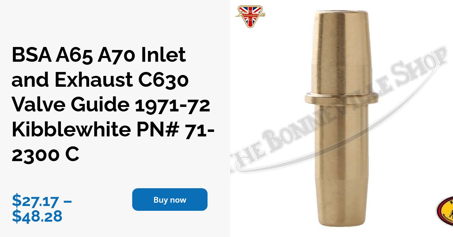 BSA A65 A70 C630 Valve Guide 71-2300 - Shop Now