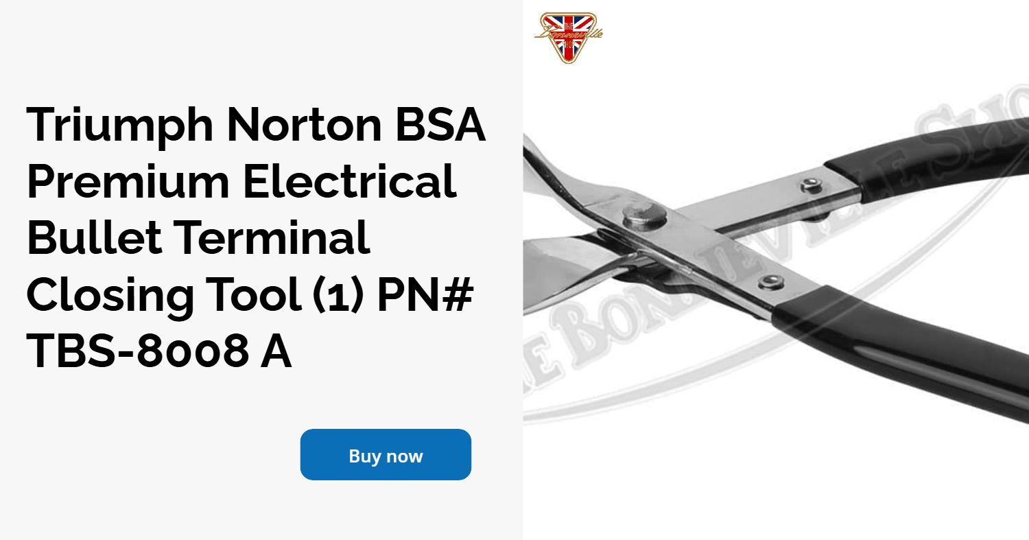 Triumph Norton BSA Electrical Bullet Terminal Closing Tool-Buy Online ...