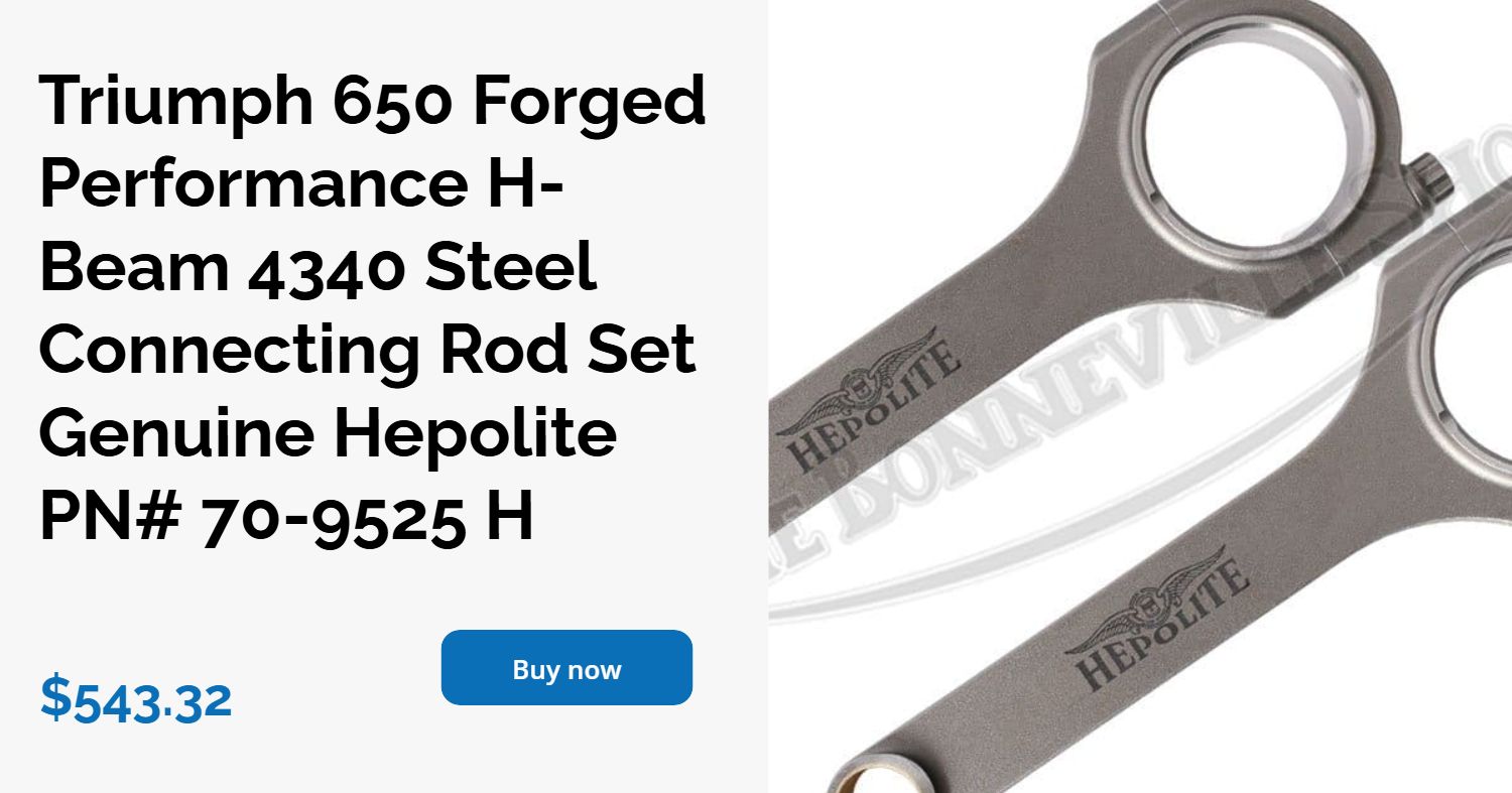 Triumph Forged Performance H-Beam 4340 Steel Connecting Rod Set-Buy ...