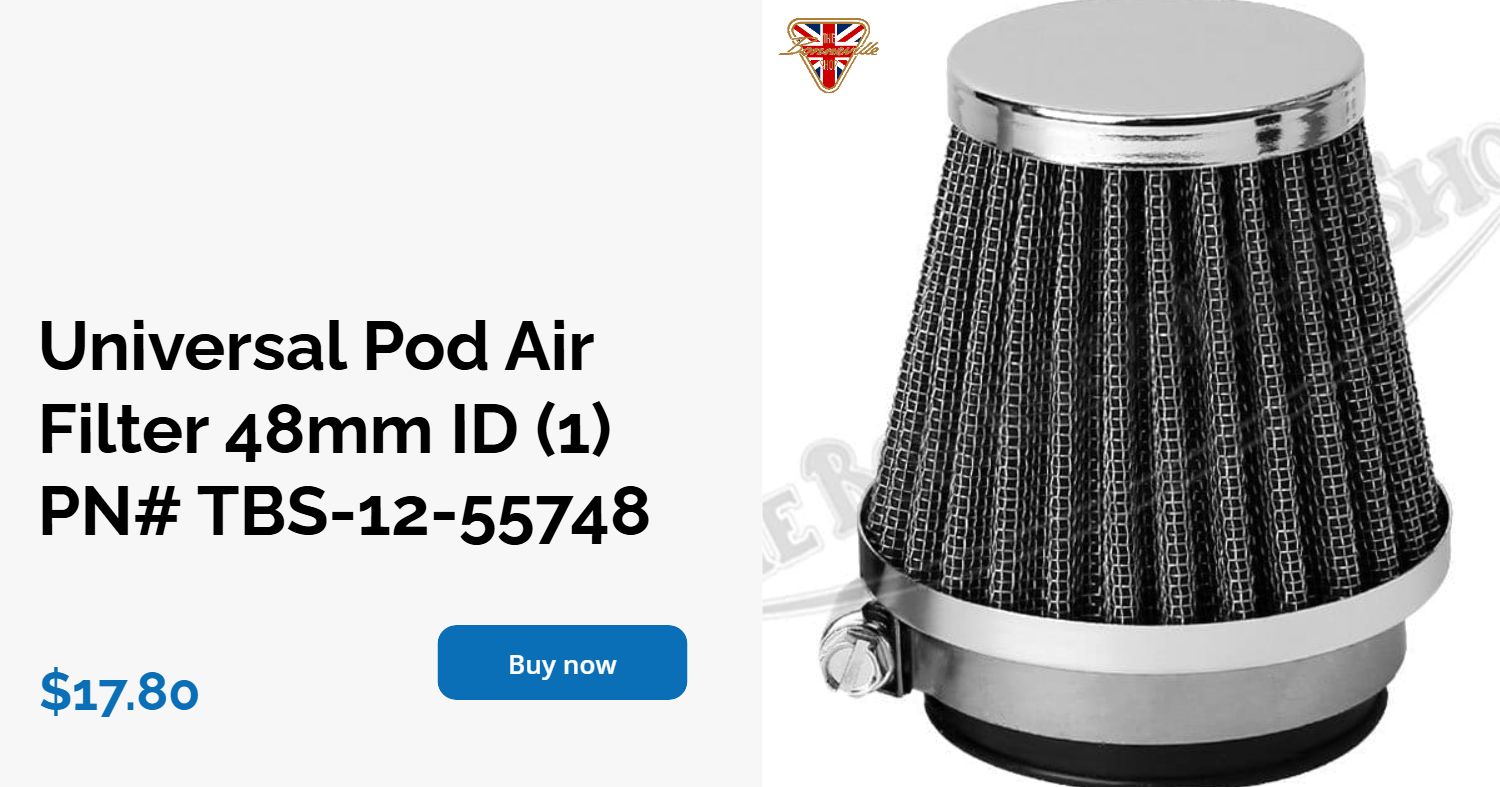 Universal Pod 48mm Air Filter 48mm ID