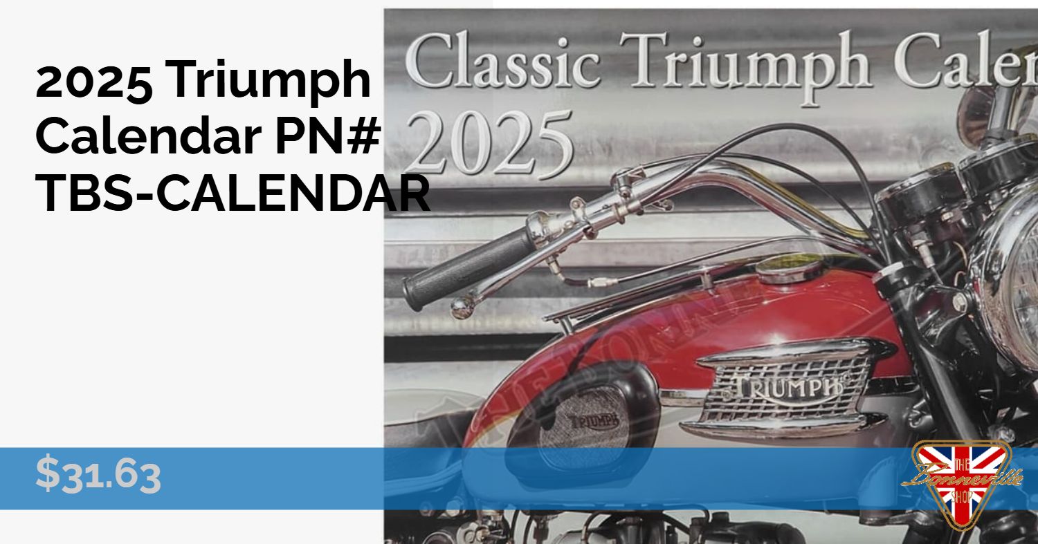 Buy 2026 Brit Bike Calendar PN# TBS-CALENDAR - Call +1-720-570-7884